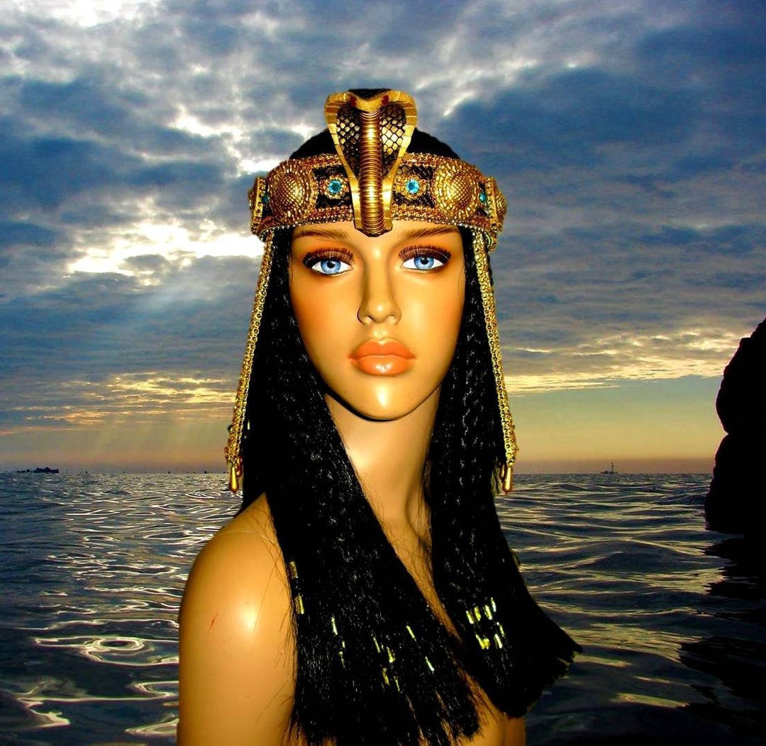 Cleopatra Headpiece, Egyptian Crown, Egyptian Headdress, Halloween ...