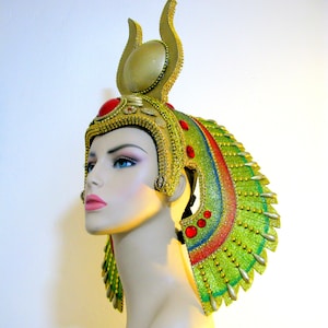 Isis Crown , Headdress, Cleopatra Costume, Fantasy Fest, Burning Man ...