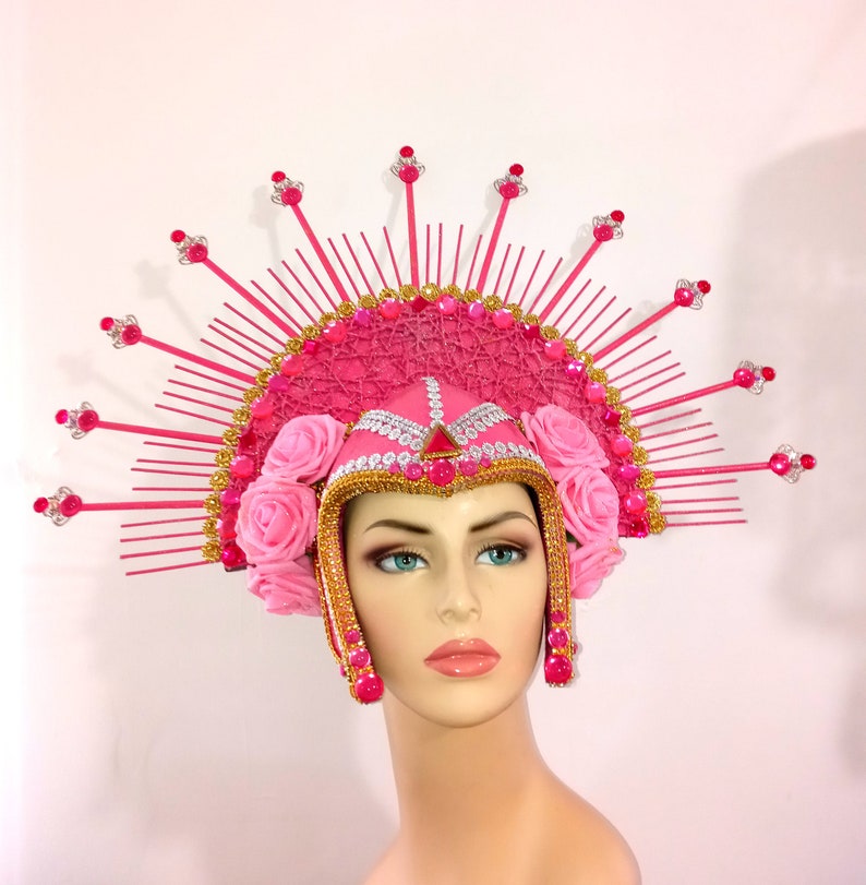Pink Halo Headpiece READY TO SHIP Burning Man Costume - Etsy