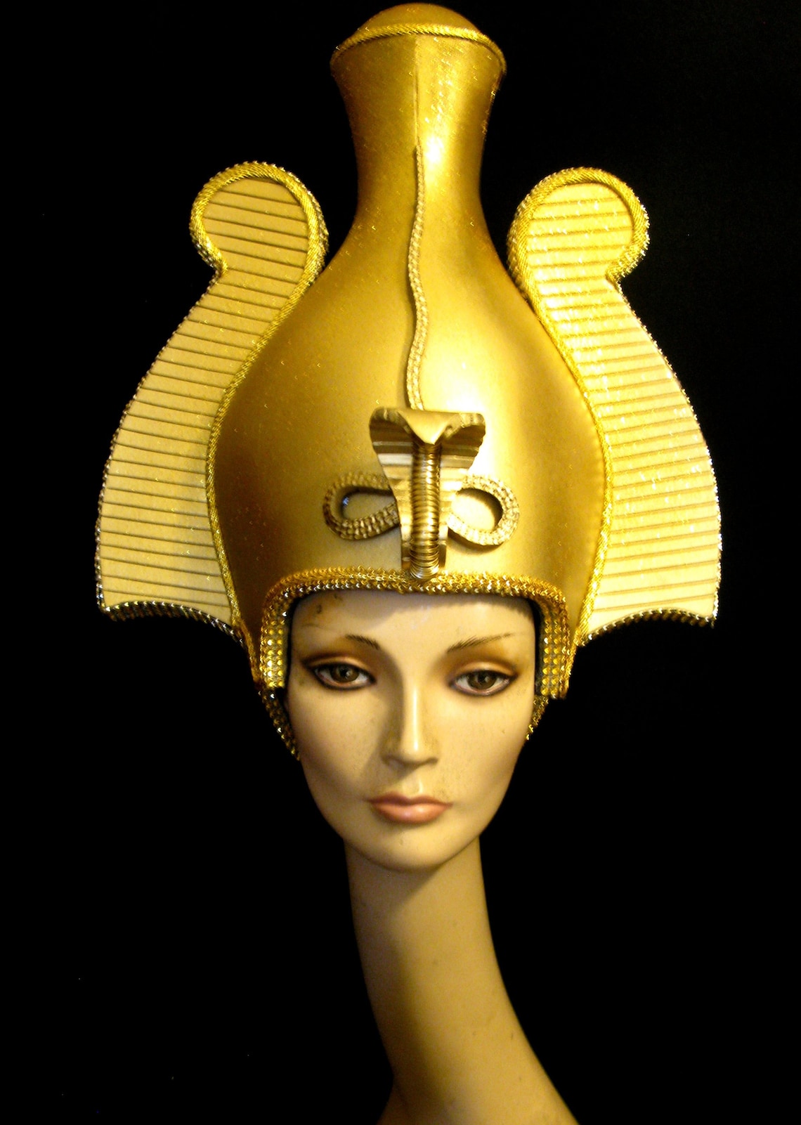 OSIRIS GOLD HEADDRESS Unisex Egyptian Crown Burning Man - Etsy