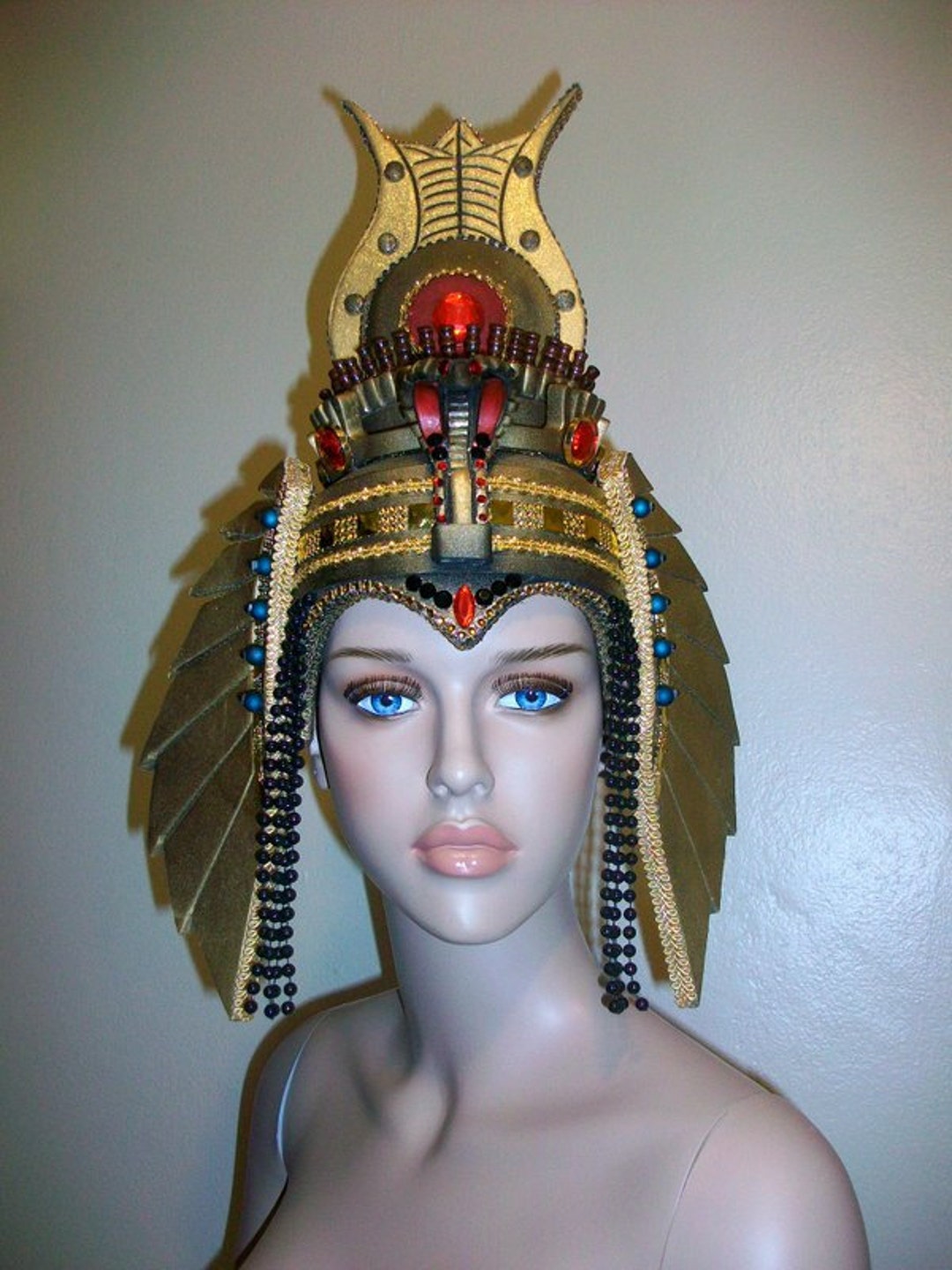 Cleopatra Style, Egyptian Headdress, MADE TO ORDER, Kentucky, Derby ...