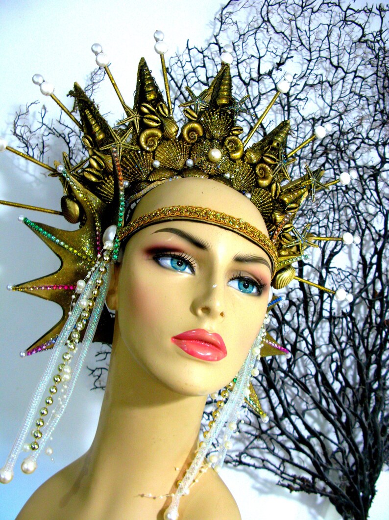 Mermaid Queen Headpiece READY TO SHIP Mermaid Headpiece - Etsy
