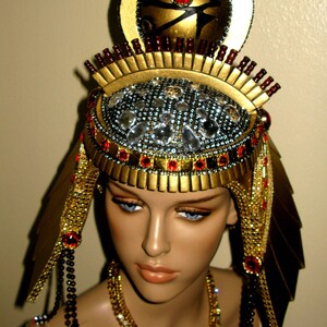 Cleopatra Style Headdress, Egyptian Headdress, Burning Man, Fantasy ...