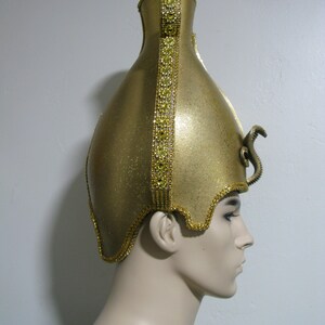 OSIRIS GOLD HEADDRESS, Unisex, Egyptian Crown, Burning Man, Halloween ...
