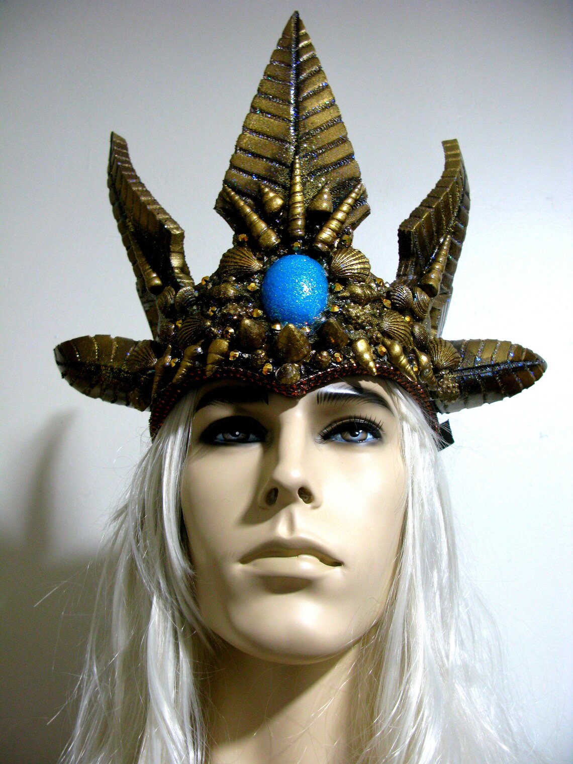 Poseidon Crown, Burning Man, Fantasy Fest, Halloween Costume, Miami ...