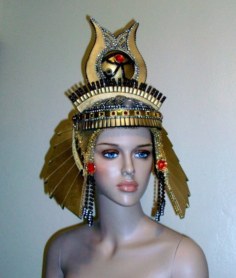Cleopatra Style Headdress, Egyptian Headdress, Burning Man, Fantasy ...