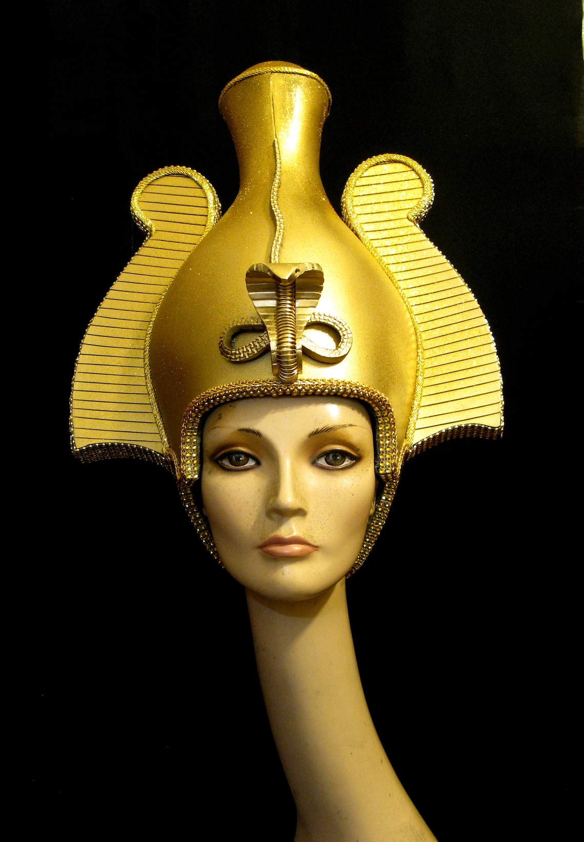 OSIRIS GOLD HEADDRESS Unisex Egyptian Crown Burning man | Etsy