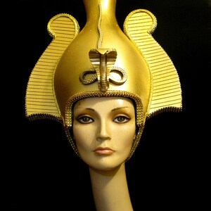 OSIRIS GOLD HEADDRESS Unisex Egyptian Crown Burning man | Etsy