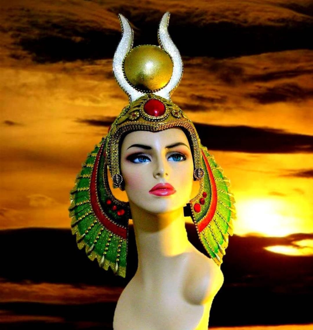 Isis Crown , Headdress, Cleopatra Costume, Fantasy Fest, Burning Man ...