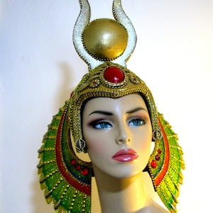 Isis Crown , Headdress, Cleopatra Costume, Fantasy Fest, Burning Man ...