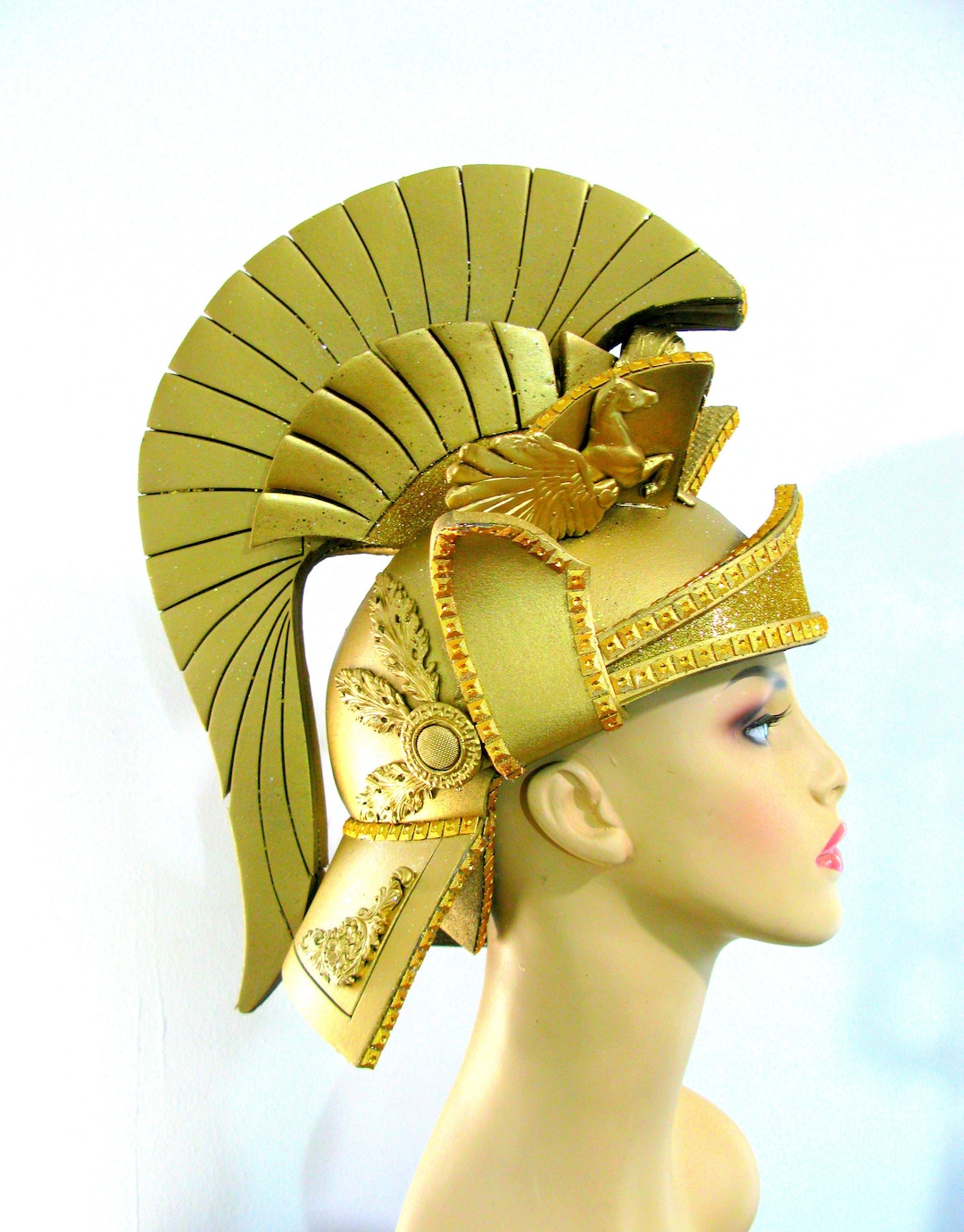 Athena Headdress Mitología Headpiece Burning Man Costume - Etsy