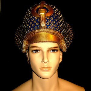 KHEPRESH HEADDRESS Egyptian Male Crown Pharaoh Crown - Etsy