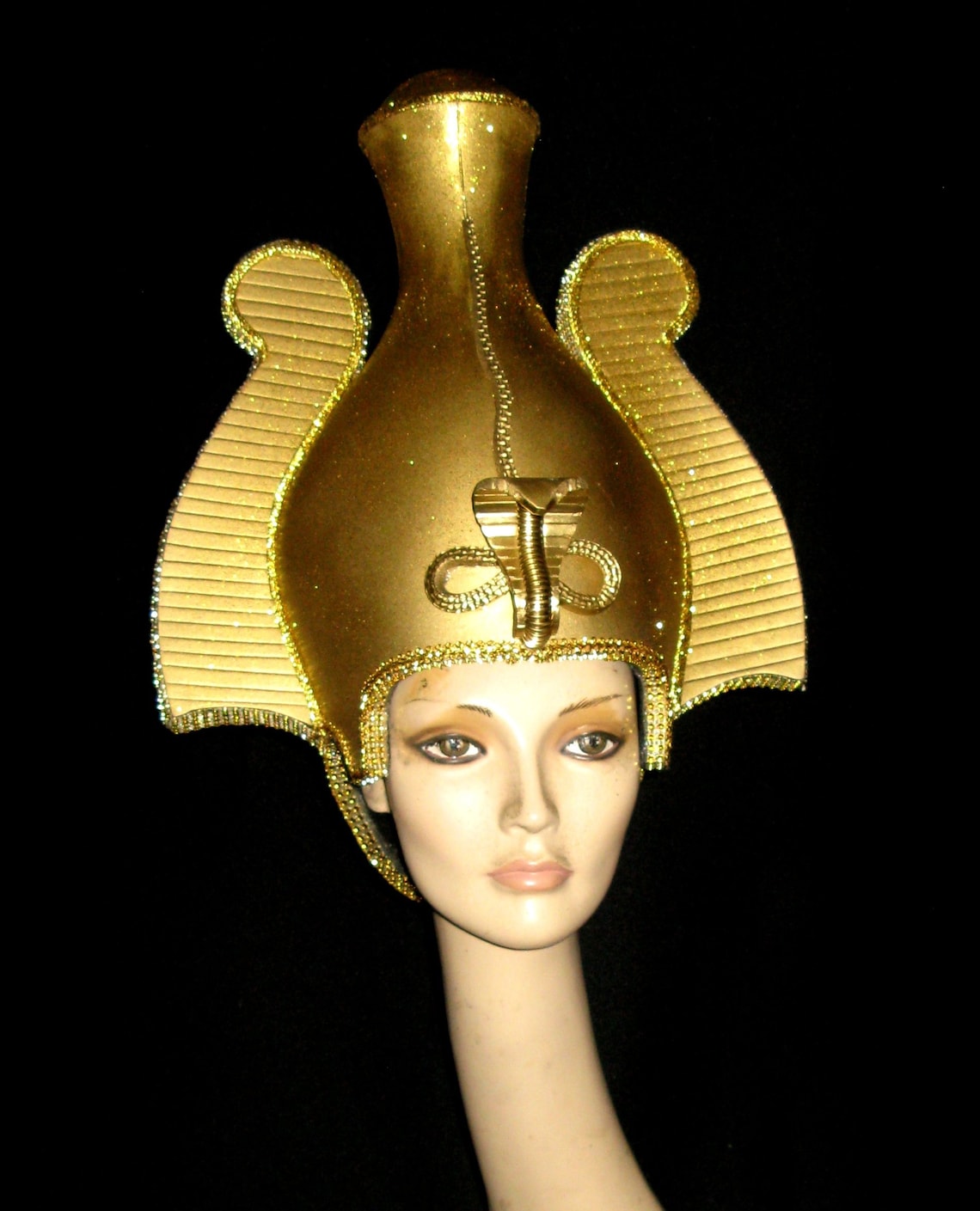OSIRIS GOLD HEADDRESS Unisex Egyptian Crown Burning man | Etsy