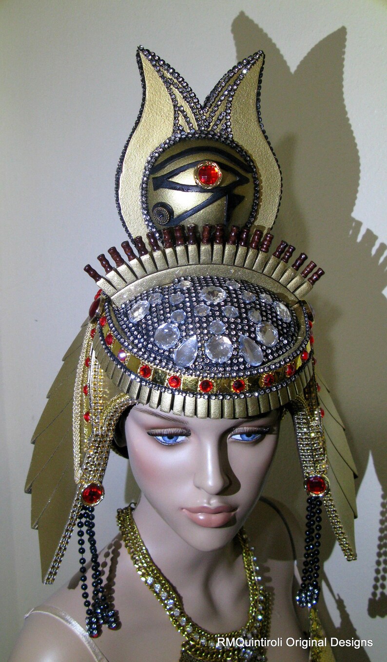 Cleopatra Style Headdress, Egyptian Headdress, Burning Man, Fantasy ...