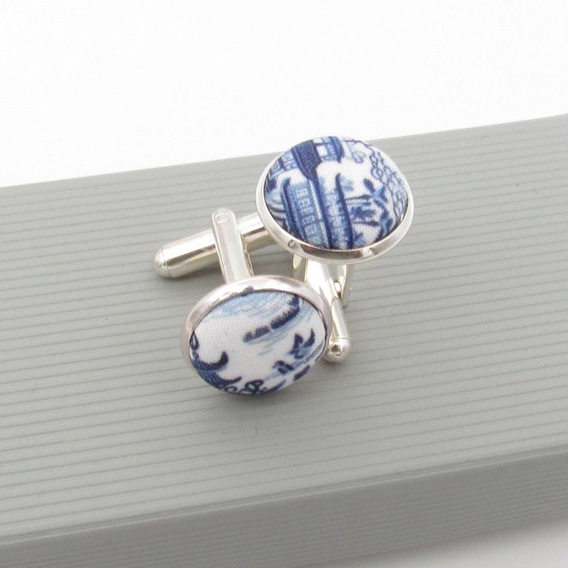 Fabric Cufflinks - Etsy