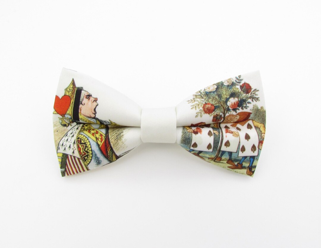 Queen of Hearts Themed Bowtie Set - Wonderland | Men's Bowtie | Unusual ...