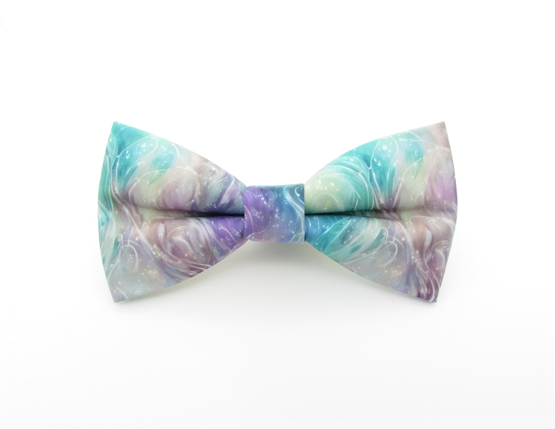 Magical Pastel Bowtie - Fairy Wisp Pattern | Green, Purple and Peach ...