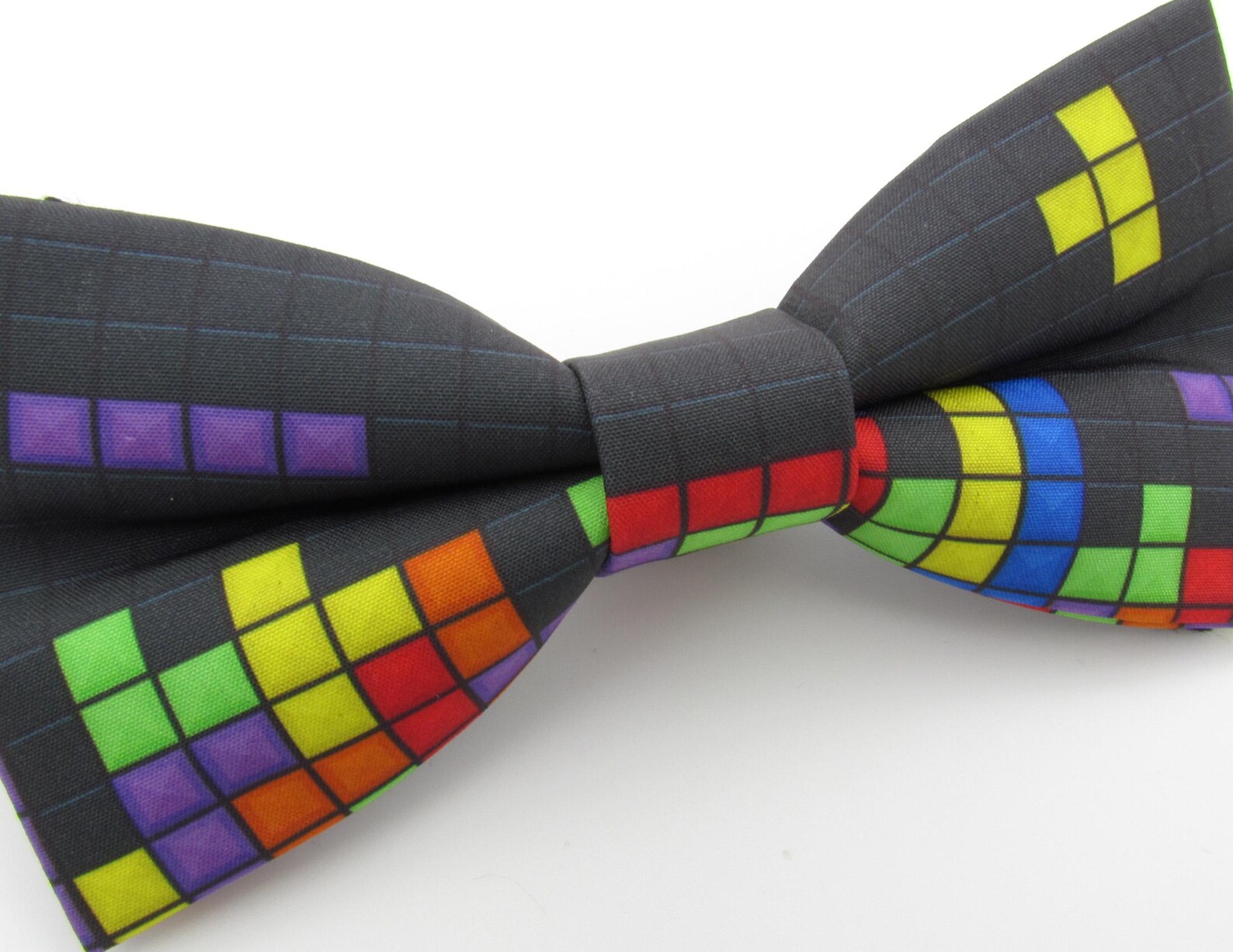Retro Game Bowtie - Block Game Puzzle Bowtie | Gamer Nerd Bowties | Men ...