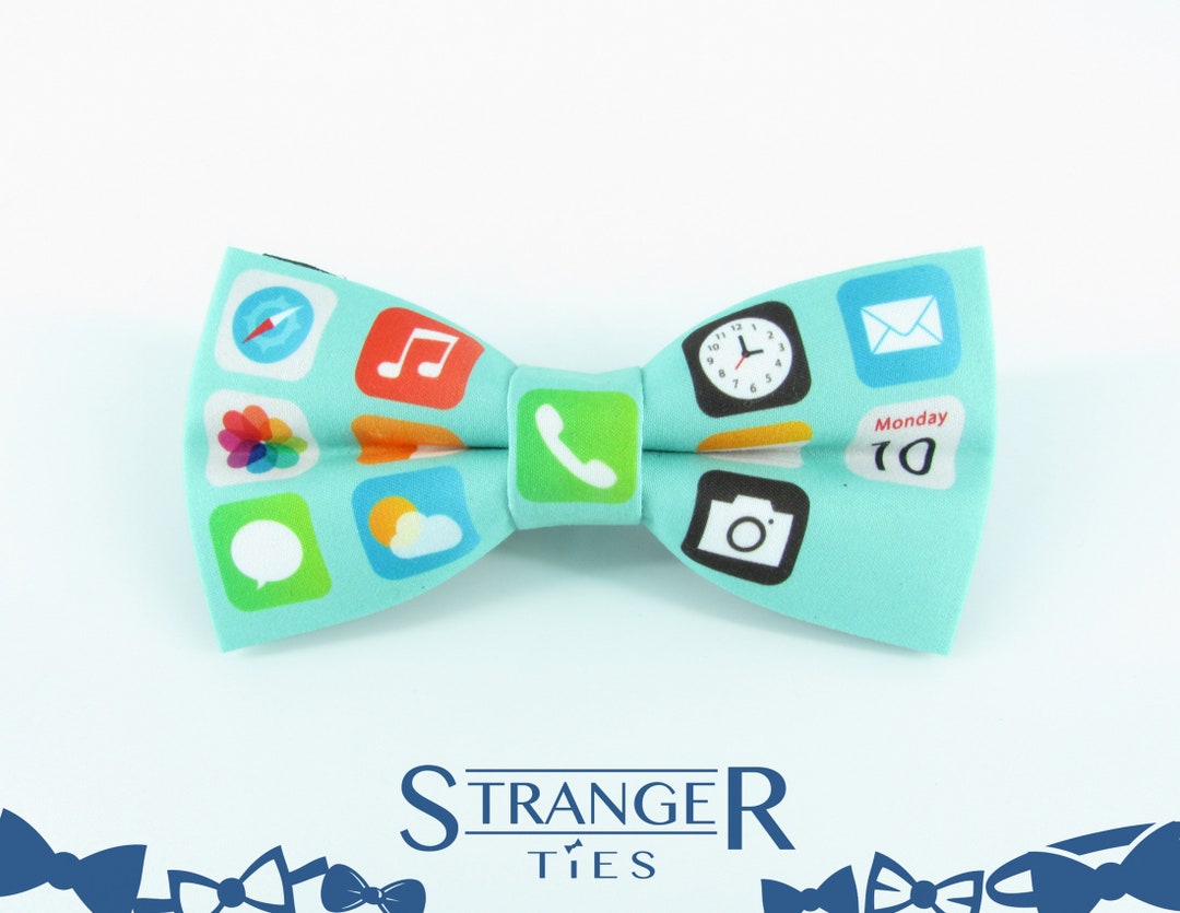 Mobile App Themed Bowtie I-bowtie Social Media Bow Tie Mens Bowties ...