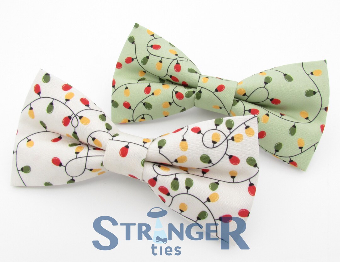 Fairy Light Bowtie Christmas Light Festive Bowtie Cream or Green ...