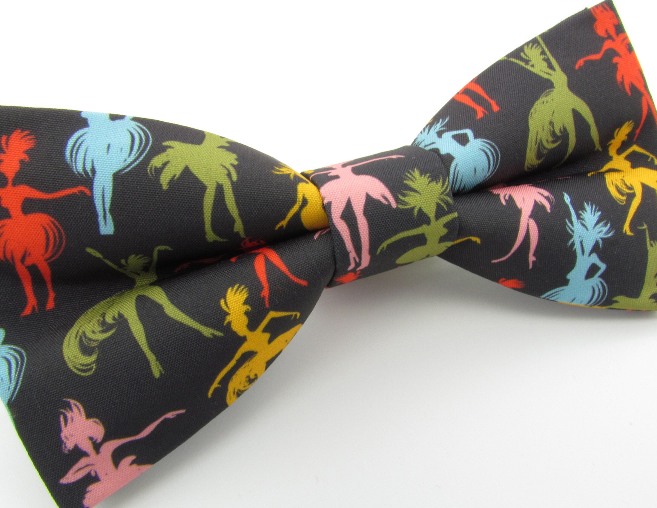 Copacabana Bowtie - Showgirl Dancers Patterned Bowtie | Formal Bow Tie ...