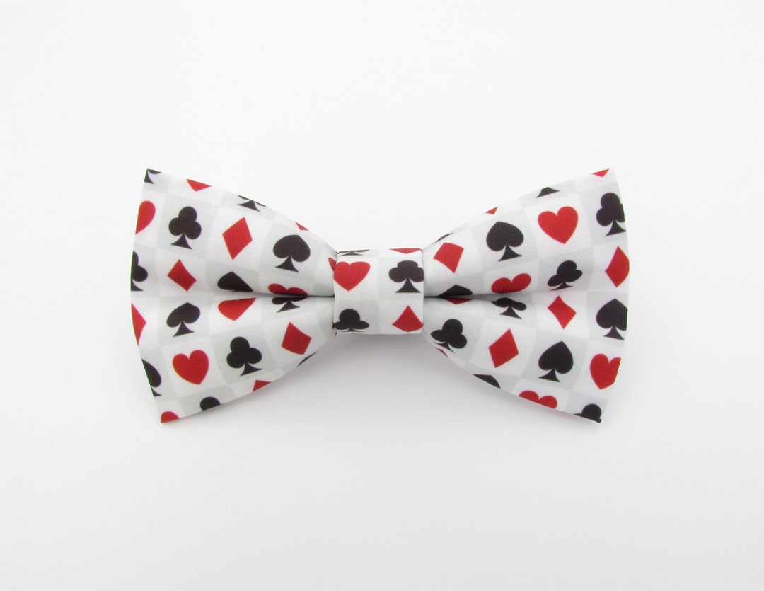 Card Symbol Bowtie & Cufflinks - Playing Card Symbols | Poker Bow Tie ...