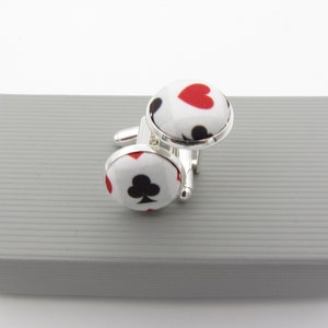 Card Symbol Bowtie & Cufflinks - Playing Card Symbols | Poker Bow Tie ...