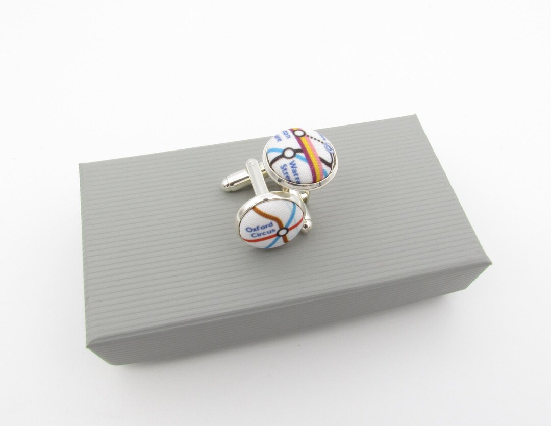 London Tube Map Cufflinks - Transport Map Cufflinks | Underground Map ...