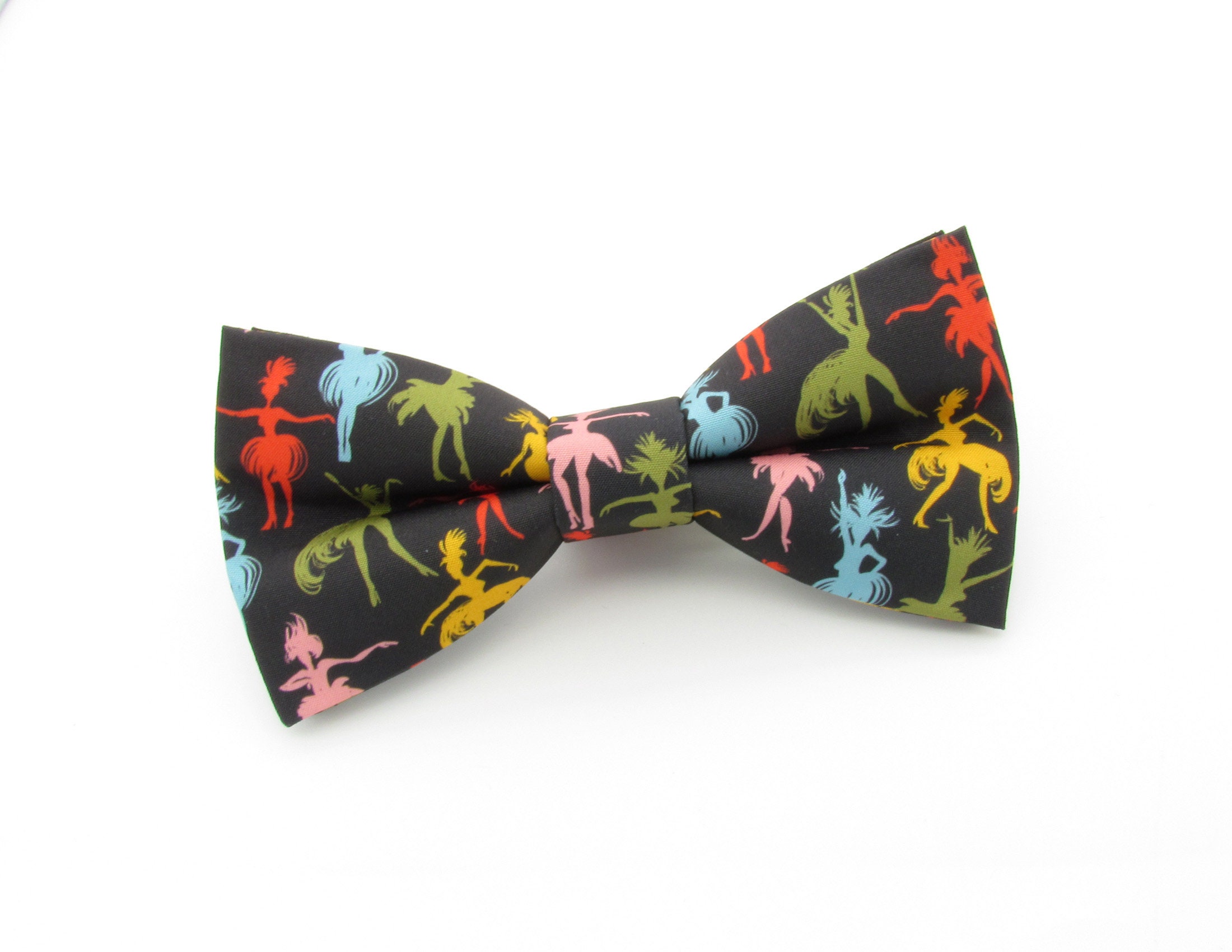 Copacabana Bowtie - Showgirl Dancers Patterned Bowtie | Formal Bow Tie ...