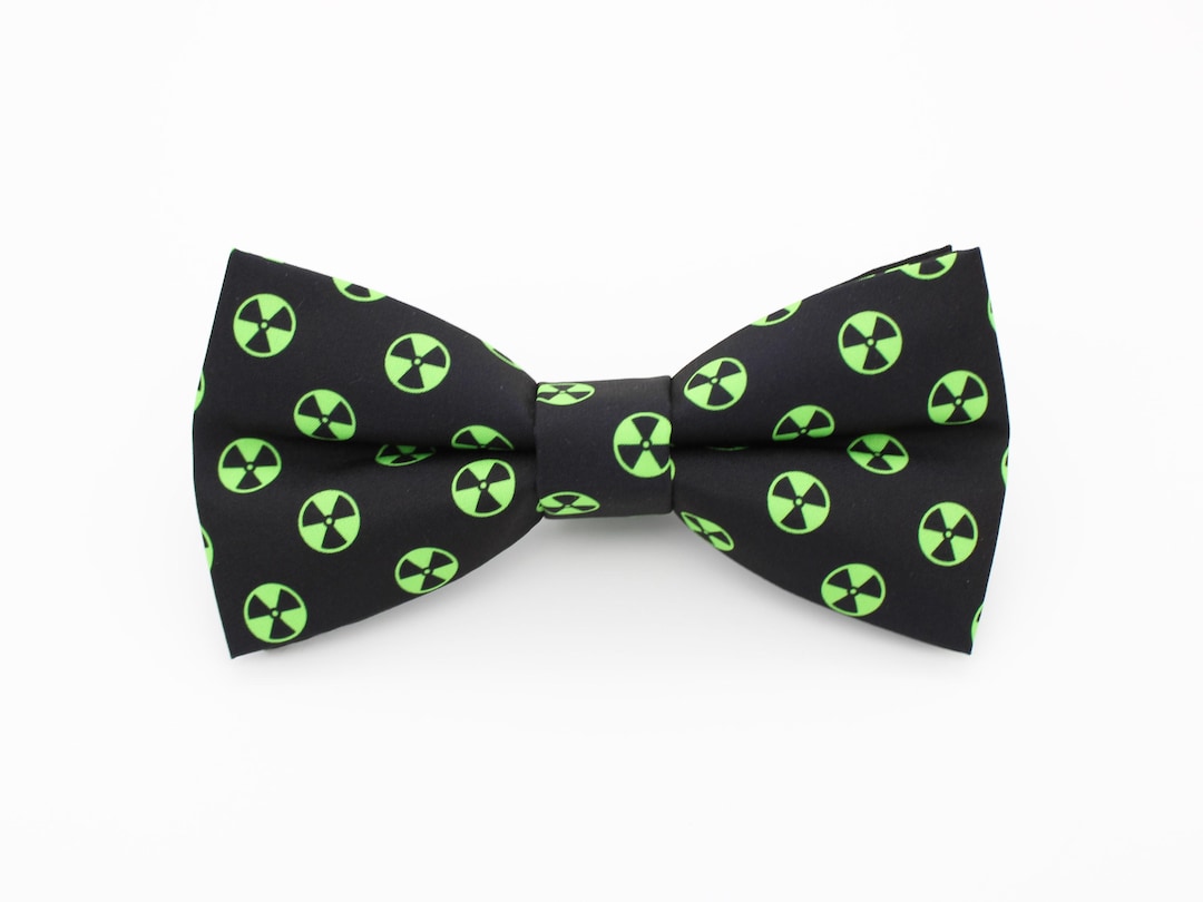 Radioactive Bowtie - Toxic Green Symbol Print | Geeky Formalwear ...