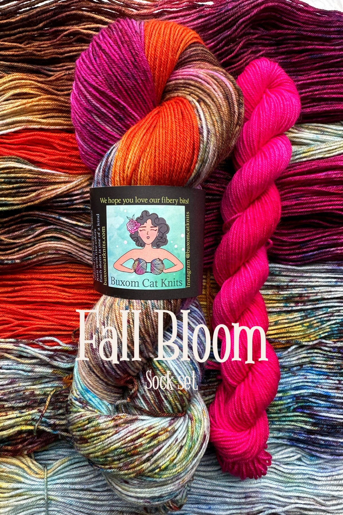 Fall Bloom Family Sock Set Yarn / Indie Dyed / Hand Dyed / Merino ...