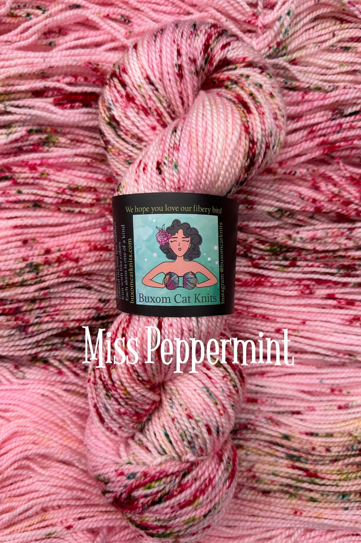 Miss Peppermint Prism DK, Superwash Merino Silk Indie Hand Dyed Yarn
