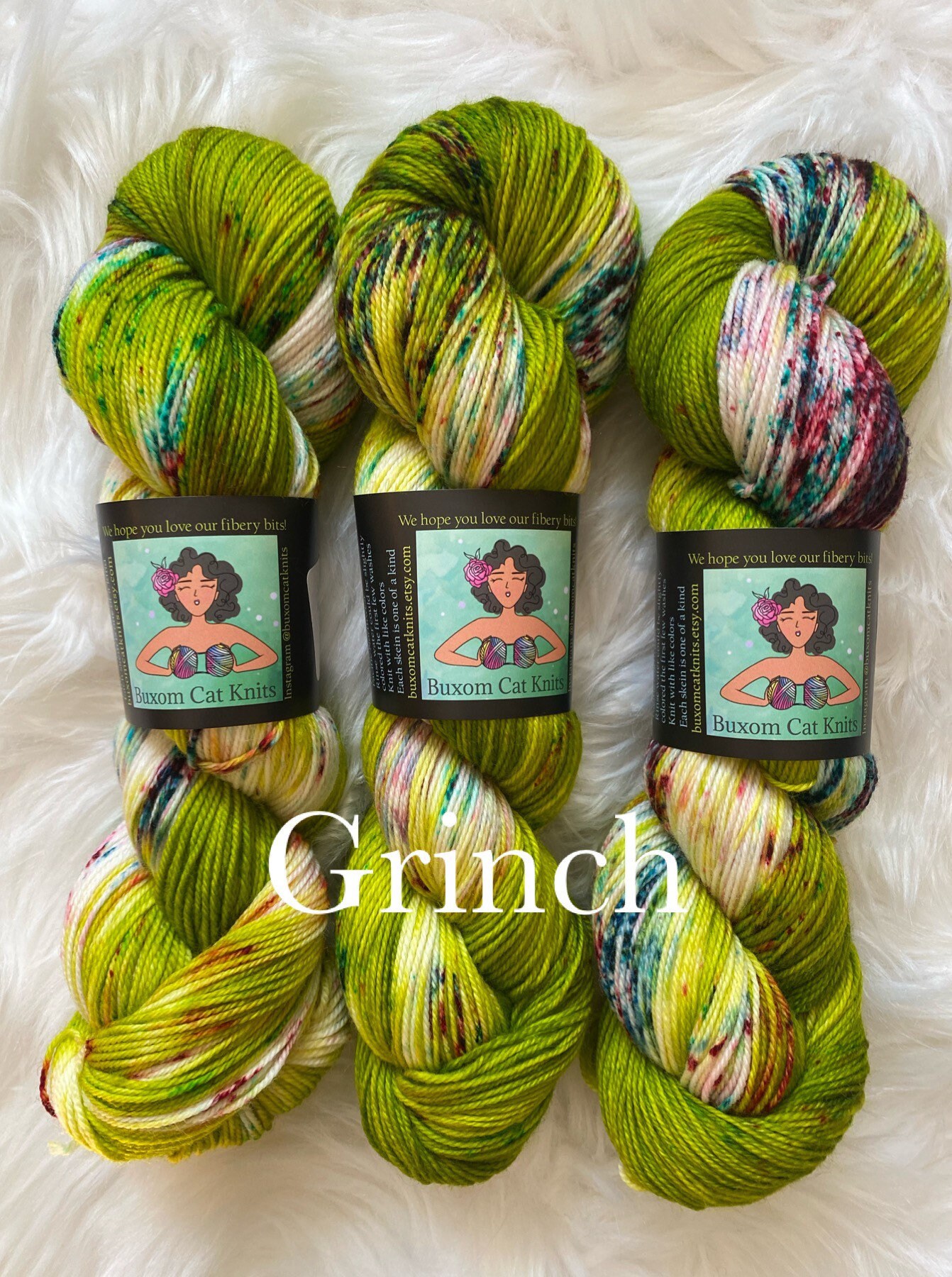 GRINCH Sonsy Sock Yarn / Indie Dyed / Hand Dyed / Knitting