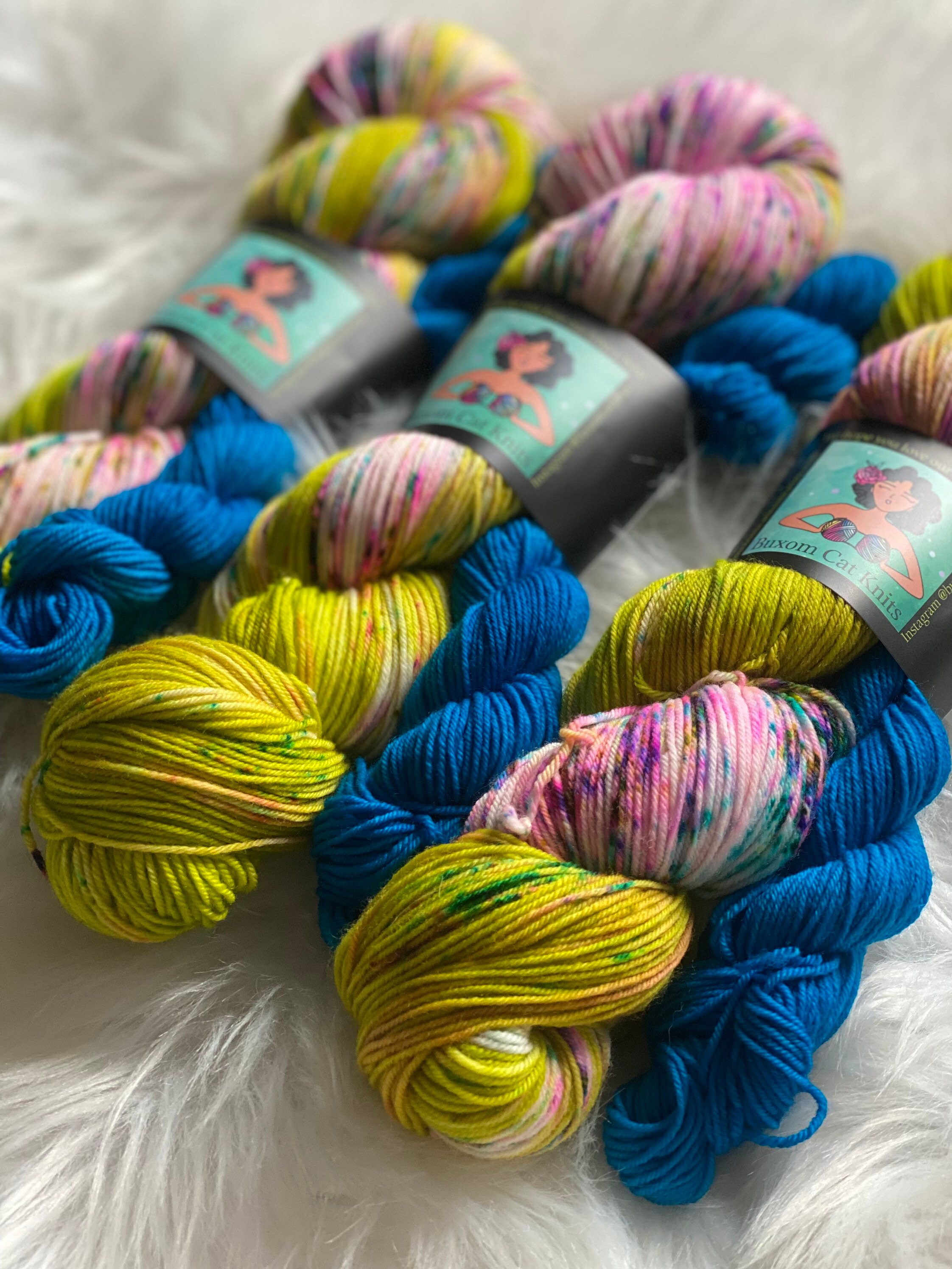 Easter Grass Family Sock Yarn Set / Indie Dyed / Hand Dyed / Merino ...