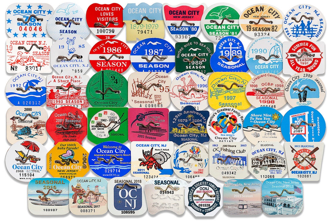 Beach Tags of Ocean City, NJ (903) - Etsy