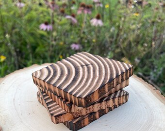 Handmade Rustic Wooden Coasters - Etsy