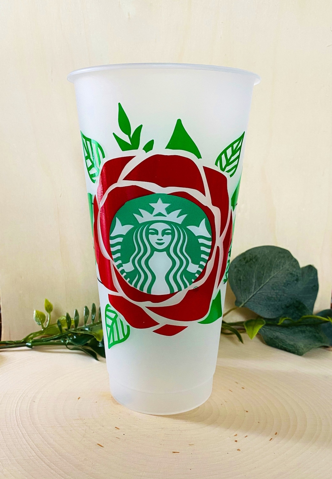 Starbucks Rose Custom Cup, - Etsy
