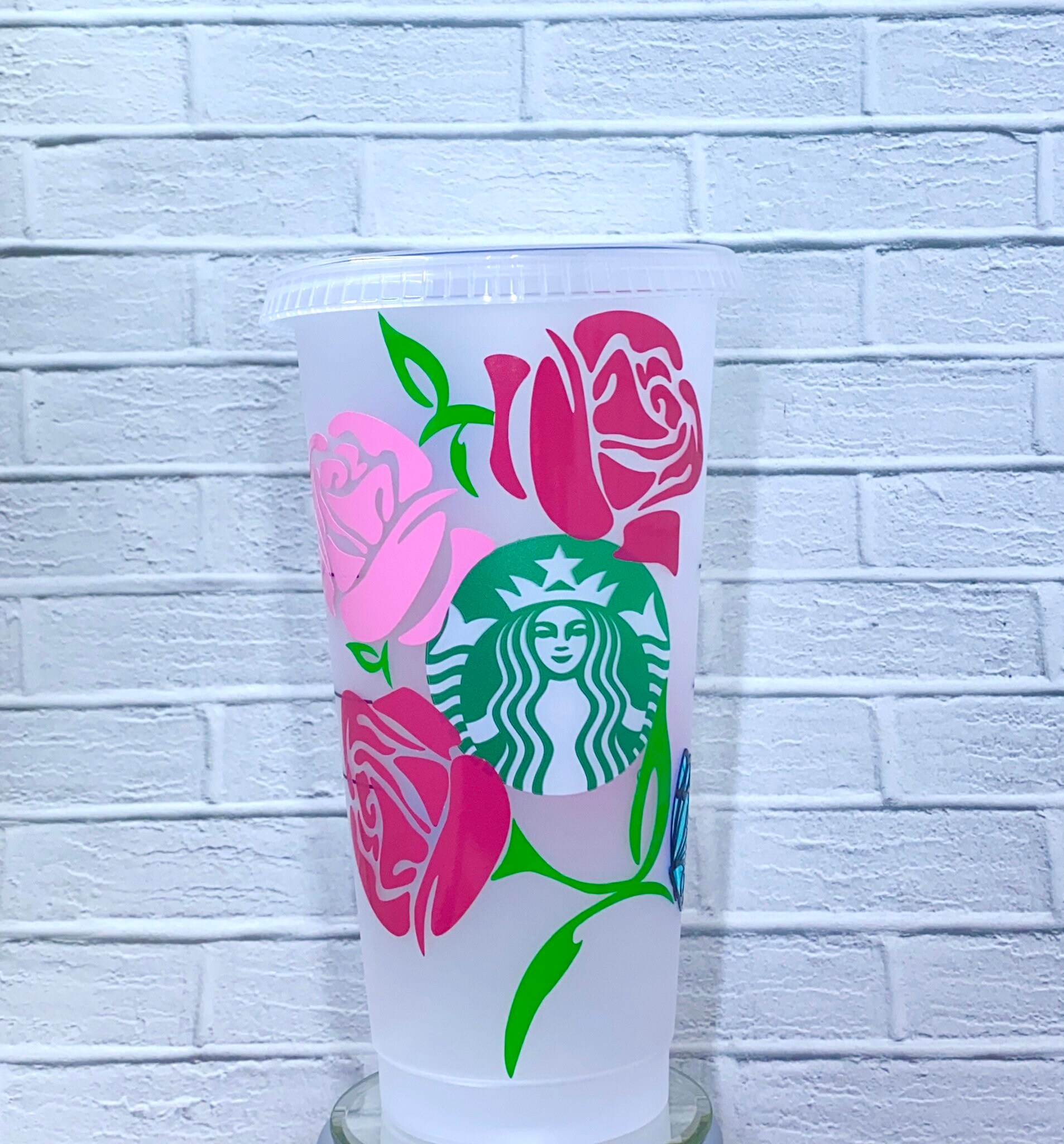 Rose Starbucks Cold Cup, Mother's Day Gift, Personalized Tumbler - Etsy UK