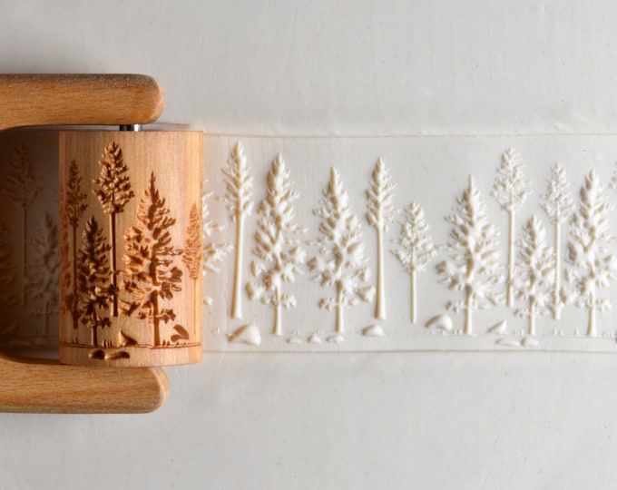 RL-032 Large Handle Roller - Mountain Forest - Etsy