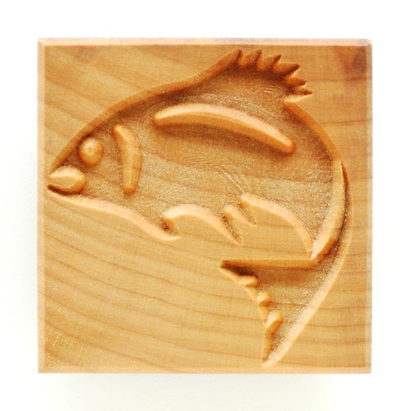 Fish Rubber Stamp - Etsy