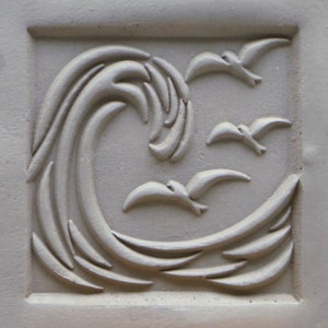 Ssl-022 Large Square Stamp - Big Wave - Etsy