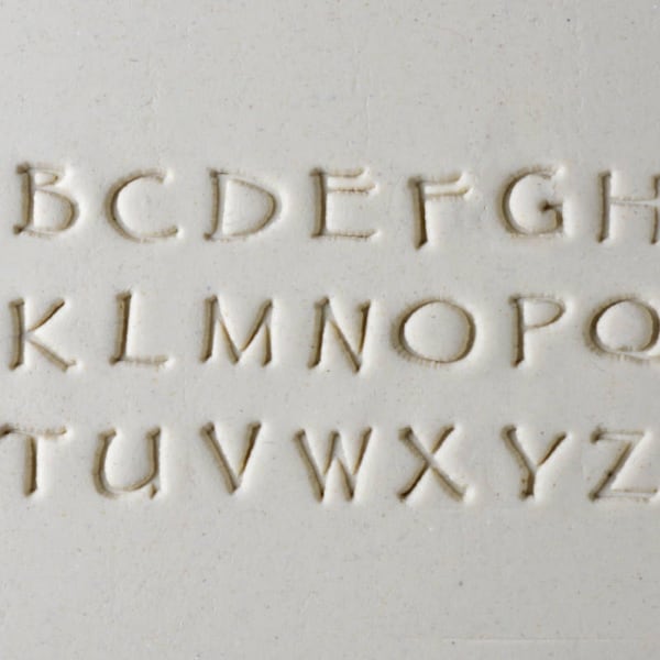 Wood Alphabet Stamp Set - Etsy