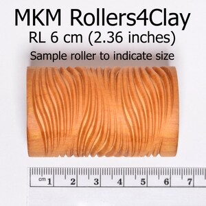 RL-002 Large Pottery Handle Roller - Wavy Lines - Etsy