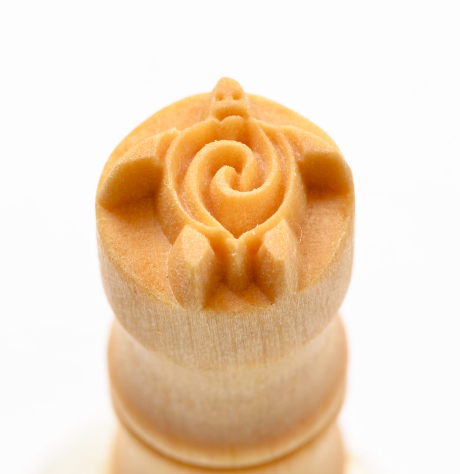 Scs-017 Small Round Wood Pottery Stamp - Sea Turtle 1 - Etsy