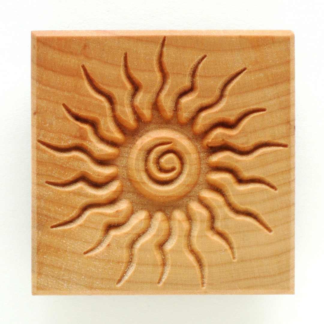 Ssl-016 Large Square Stamp - Sun - Etsy