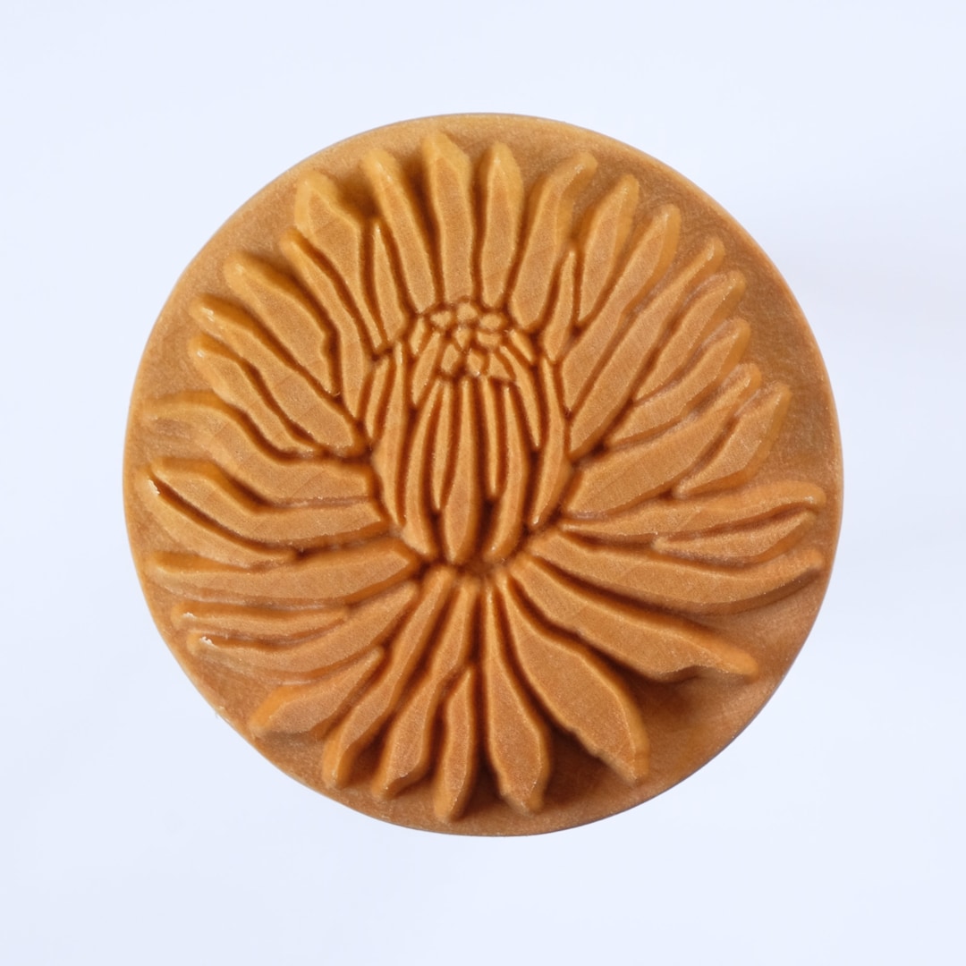Scxl-021 Extra Large Round Stamp - Chrysanthemum - Etsy