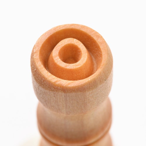 Scs-098 Small Round Wood Pottery Stamp Target - Etsy