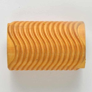 RL-002 Large Pottery Handle Roller - Wavy Lines - Etsy
