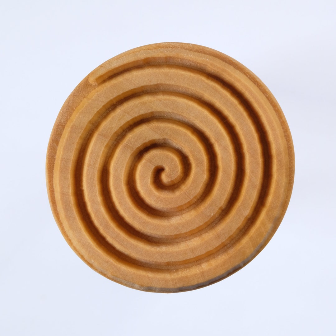 Scxl-024 Extra Large Round Stamp - Spiral 1 - Etsy