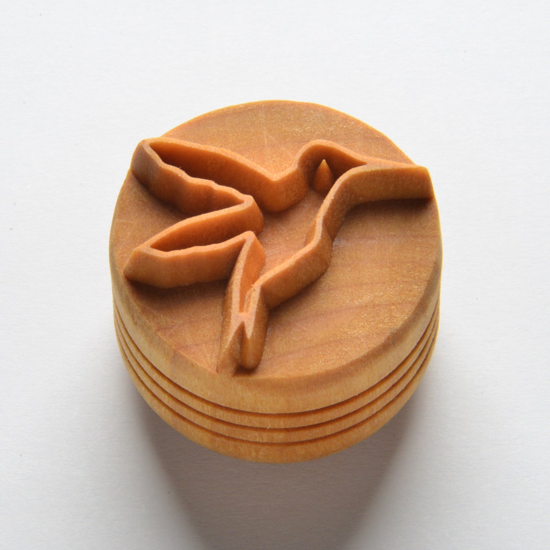 Scl-114 Large Round Stamp - Hummingbird - Etsy